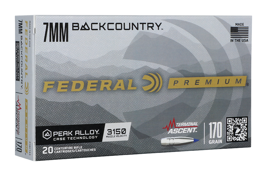 Federal Premium 7mm Backcountry 170 Grain Terminal Ascent Centerfire ...